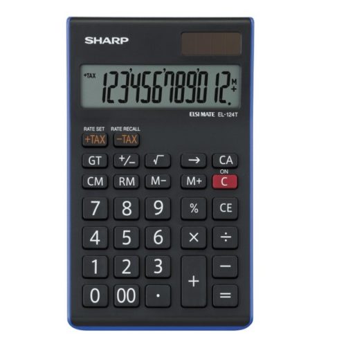 Sharp EL-334WB Battery/Solar-Power Desktop Calculator 12-Digit EL334WB | FARANANI Electronic Store